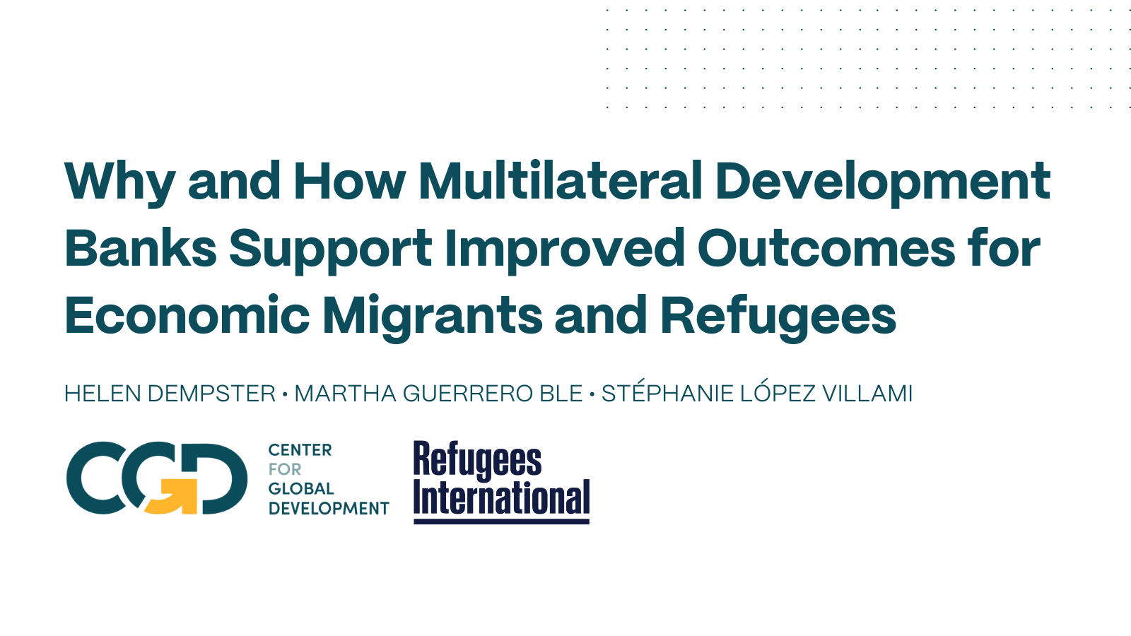 Why and How Multilateral Development Banks Support Improved Outcomes ...